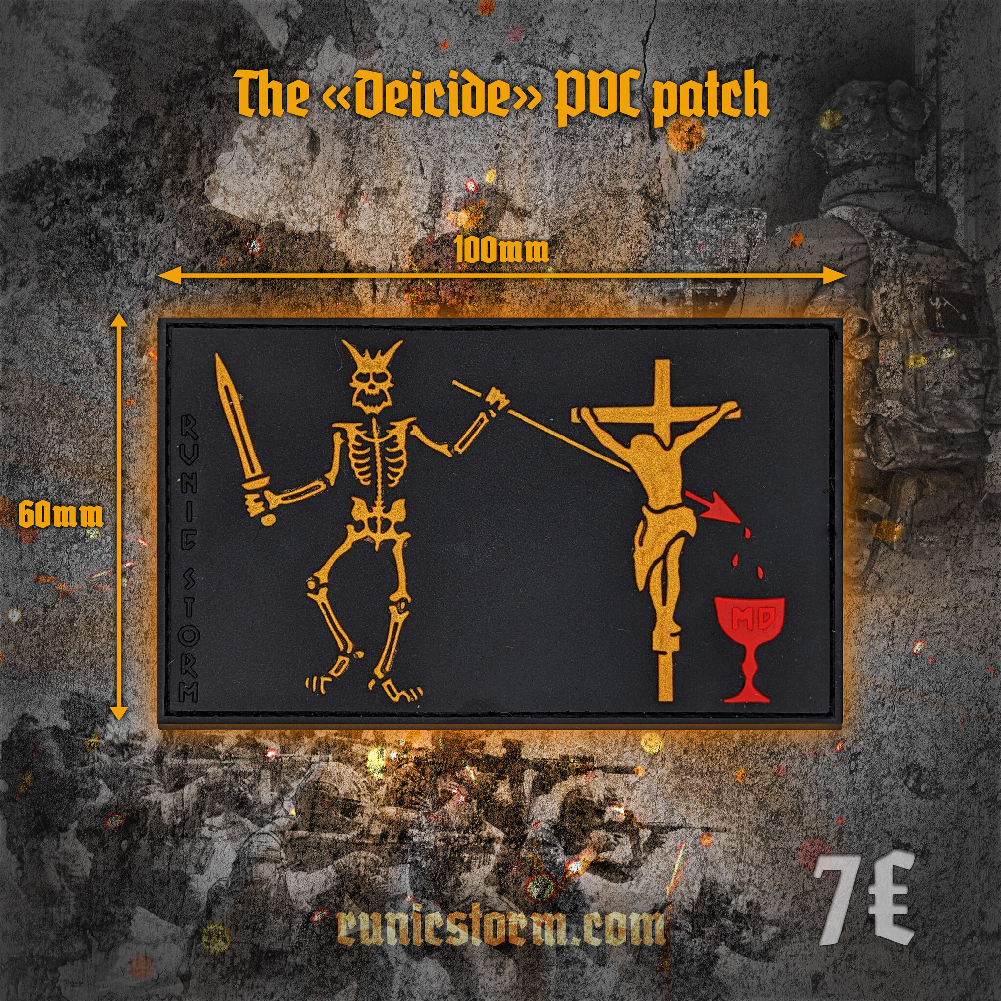 Patches | The «Isis Killer» PVC patch | Runic Storm